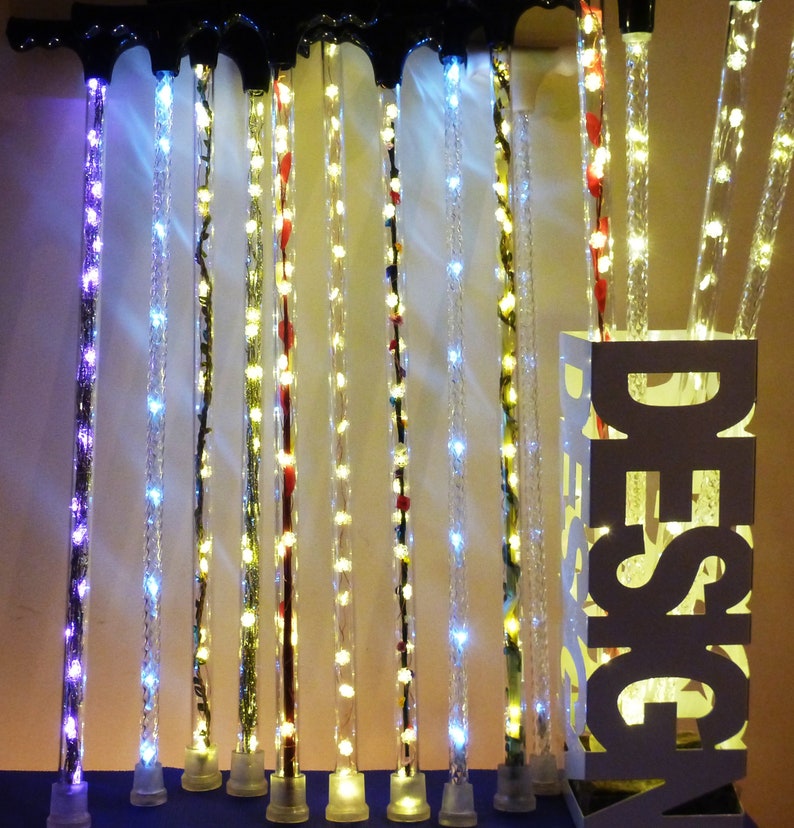 Colourful Walking Stick - LED Walking Cane - Etsy