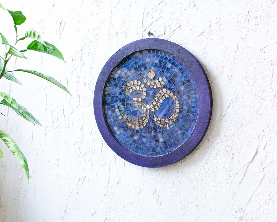AUM/OM Symbol Glass Mosaic - Etsy
