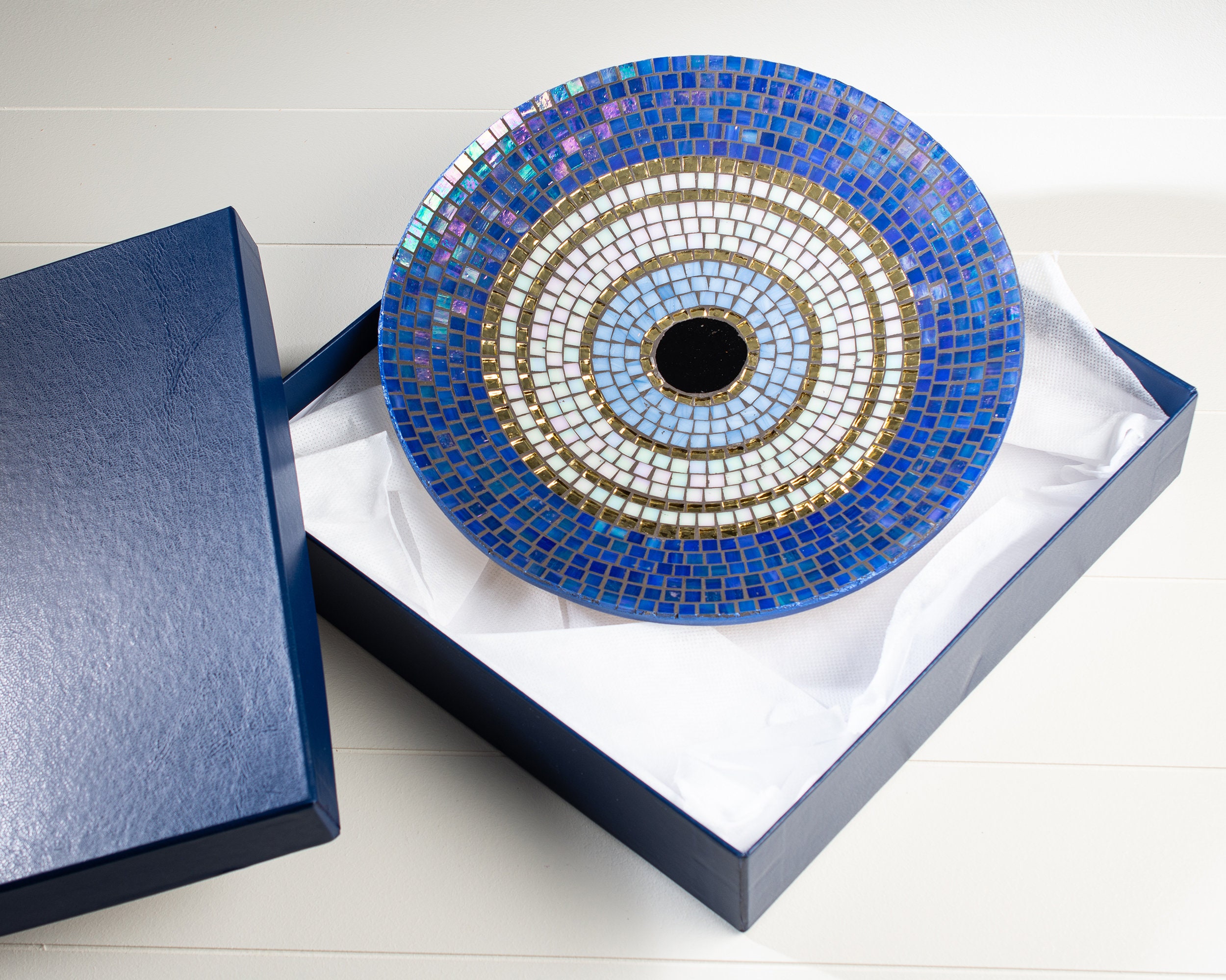 Evil Eye Big Size Glass Mosaic - Etsy