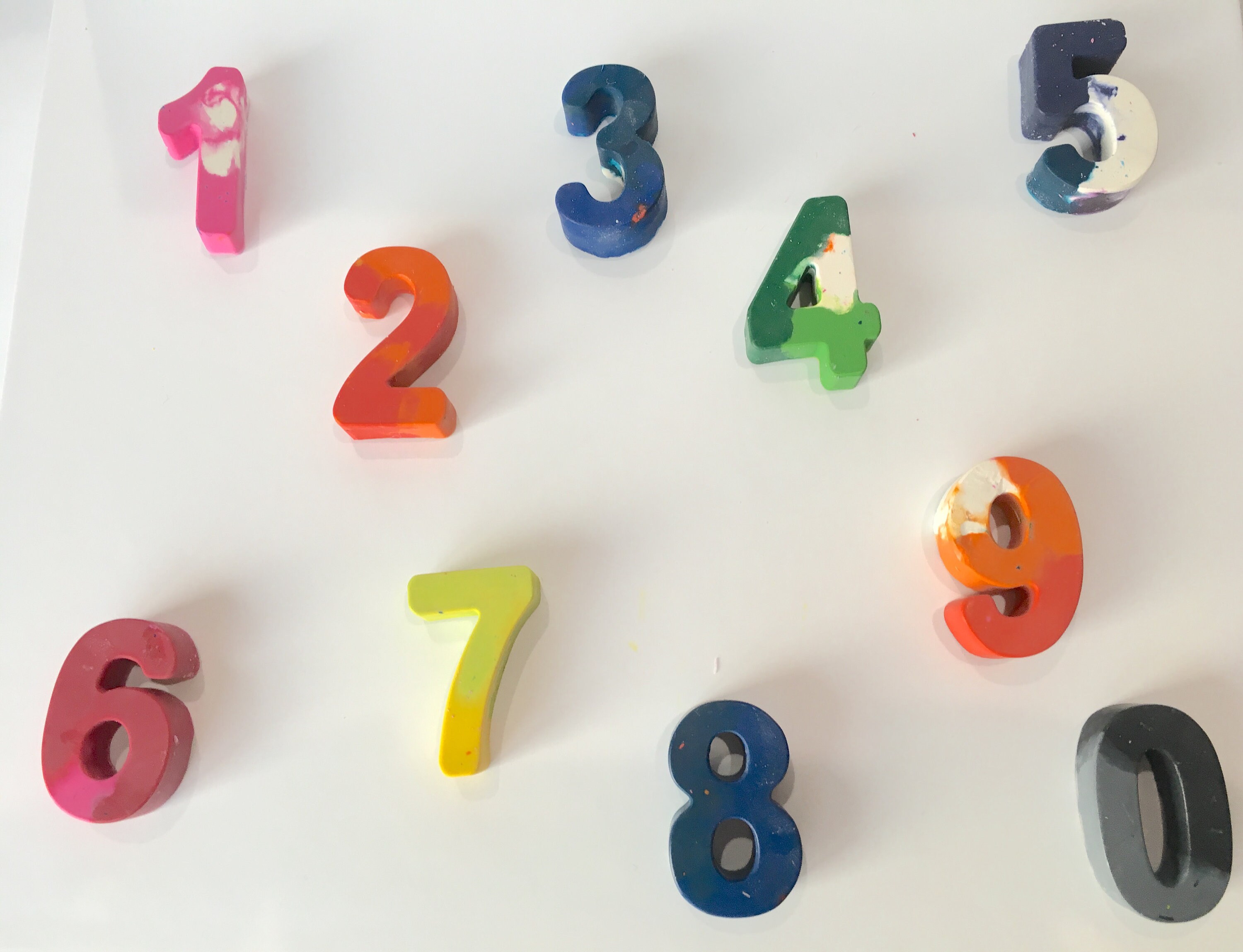 Number Crayons - Etsy