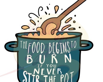 Just Here to Stir the Pot Svg | Funny| Digital Download | Kitchen ...