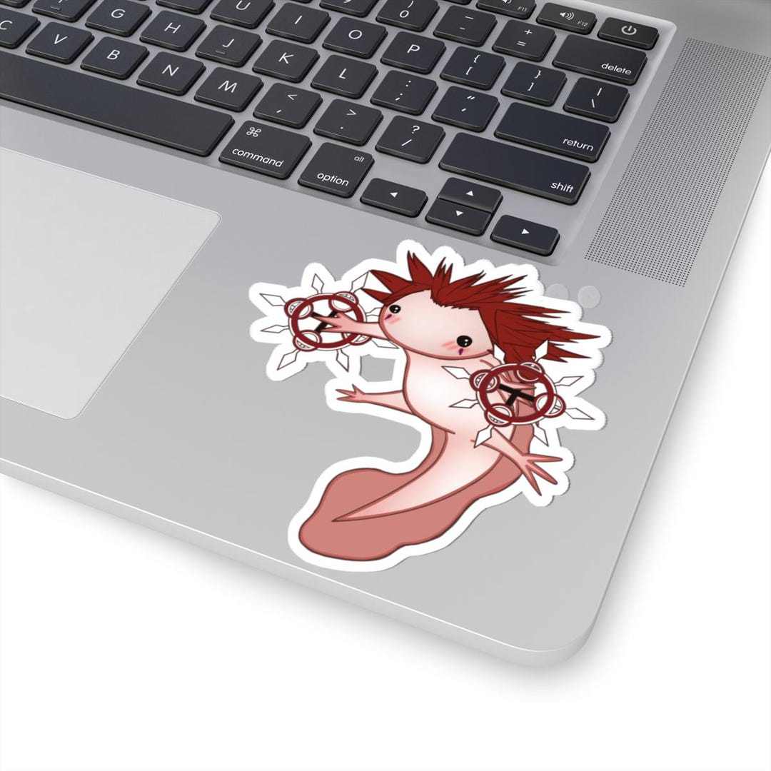 Axel Axolotl Kiss-cut Stickers, Kingdom Hearts Fan Art, Cute Video Game ...