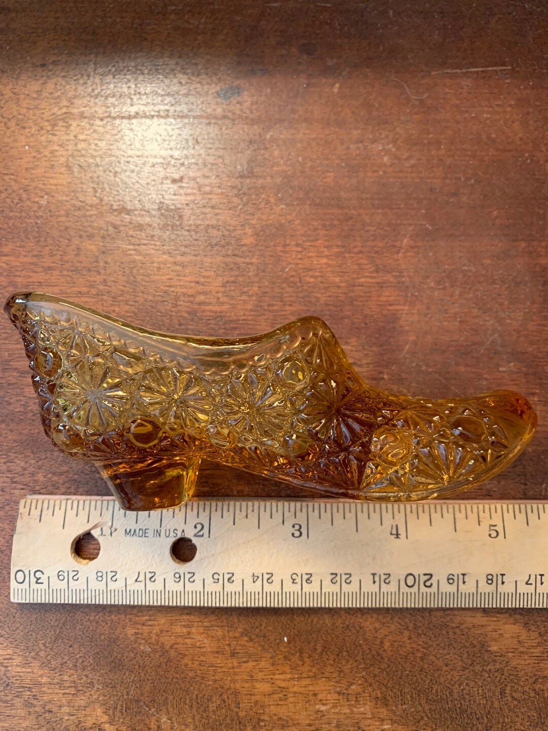 Vintage Glass Shoe - Etsy