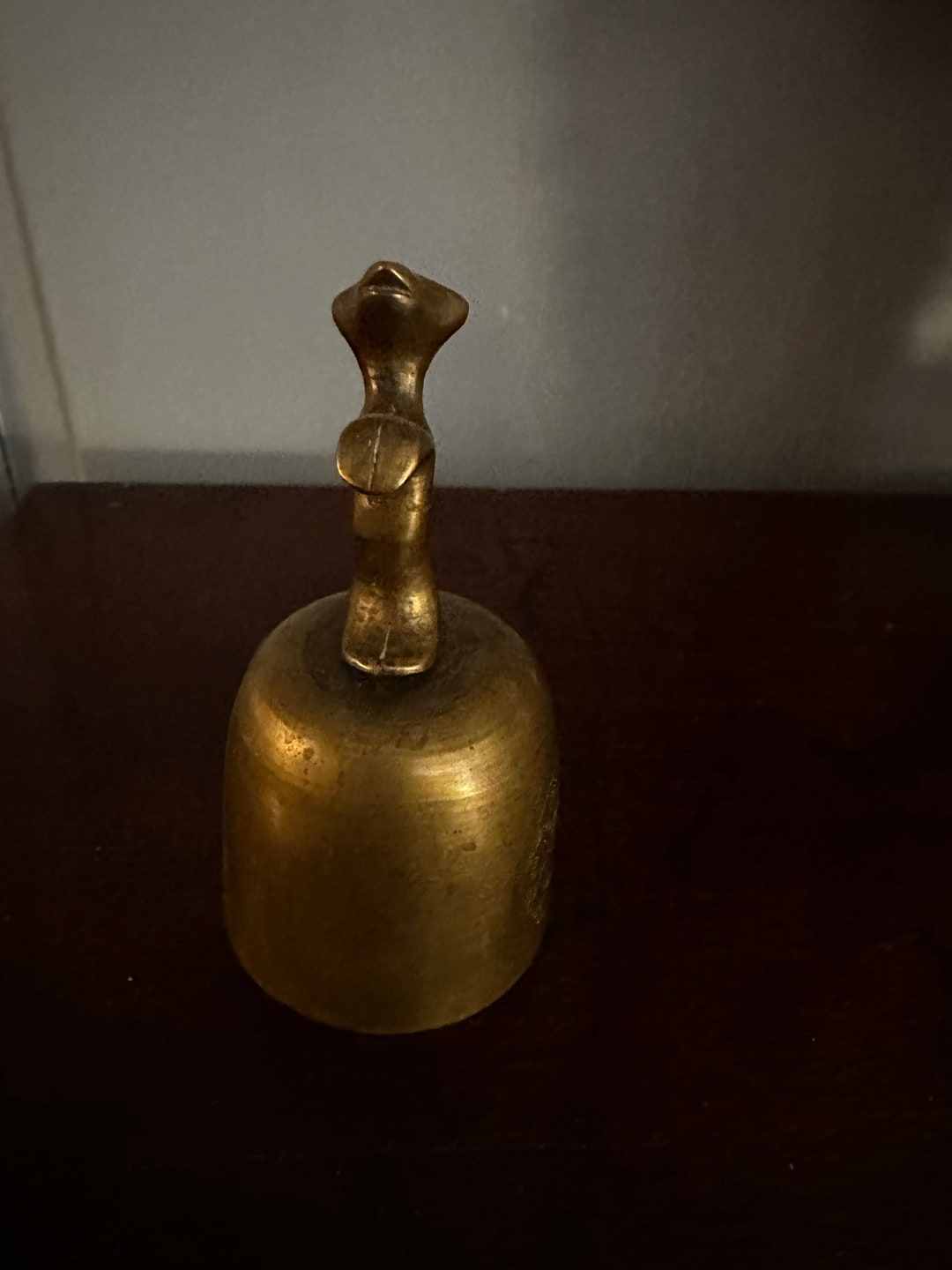 Vintage Miniature Brass Bell - Etsy
