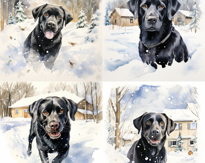 Vintage Style Dog Print Nursery Decor Black Labrador Vintage Style Dog ...