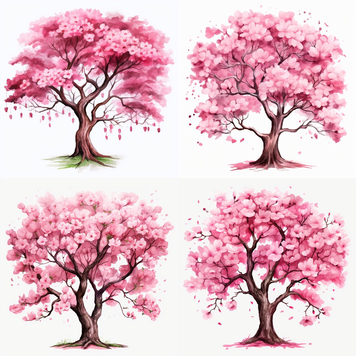 Watercolor Cherry Blossom PNG Clipart Cherry Tree Watercolor Cherry ...