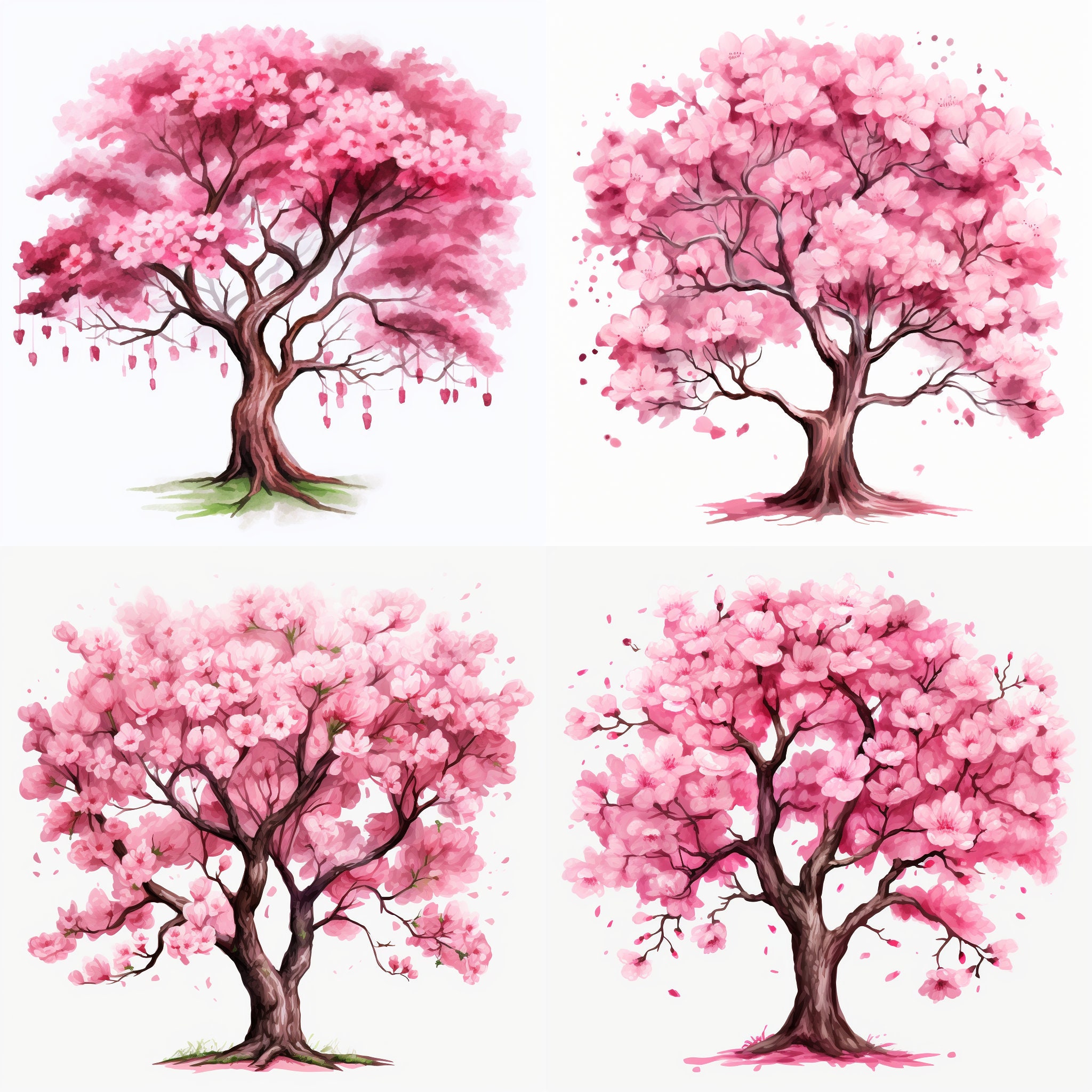 Watercolor Cherry Blossom PNG Clipart Cherry Tree Watercolor Cherry ...