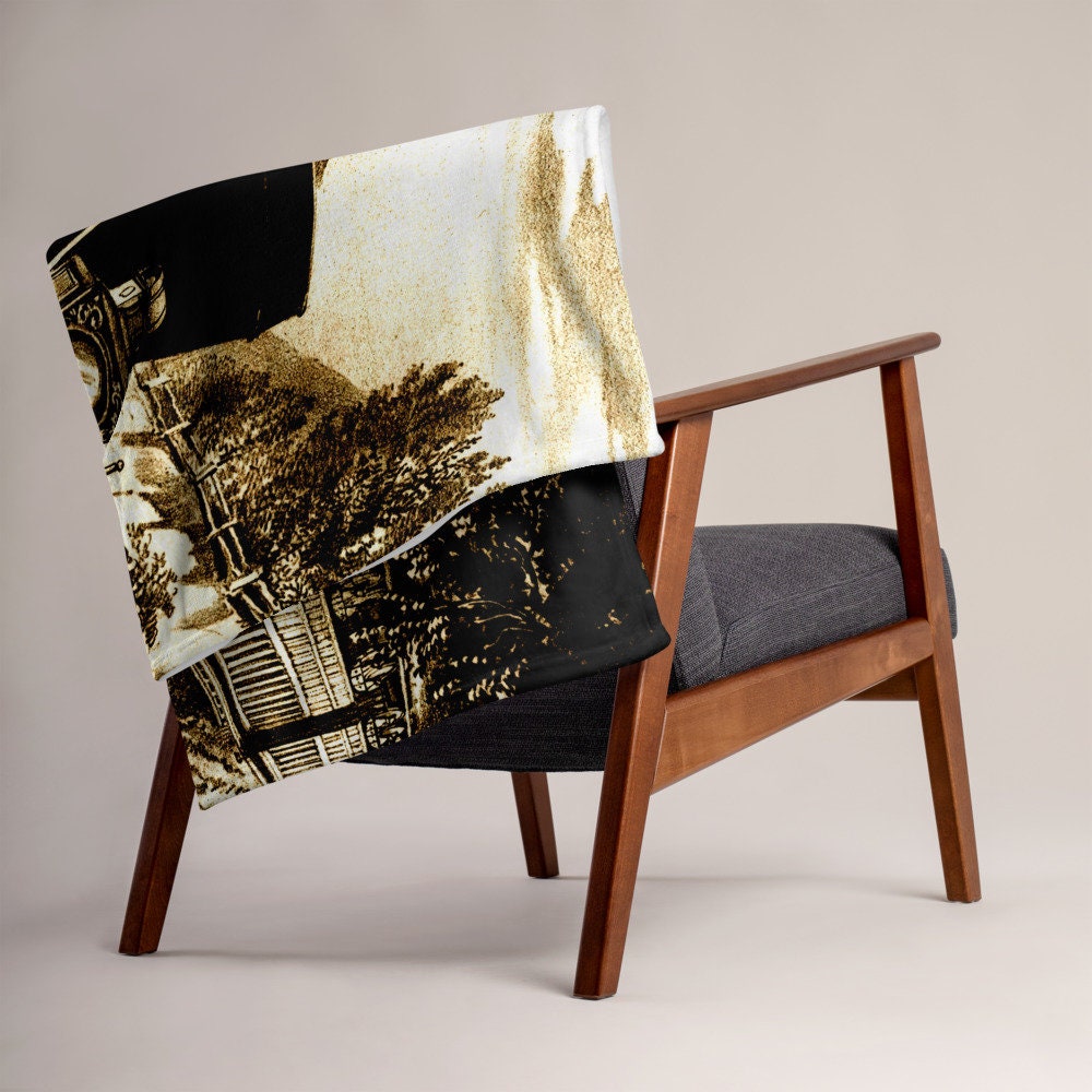 Vintage Steam Train, Throw Blanket 60 X 50, Train Fan Gift, Steam ...