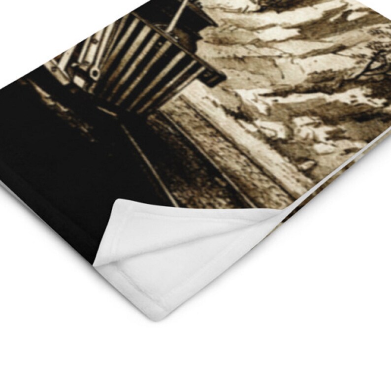 Vintage Steam Train, Throw Blanket 60" X 50", Train Fan Gift, Steam ...