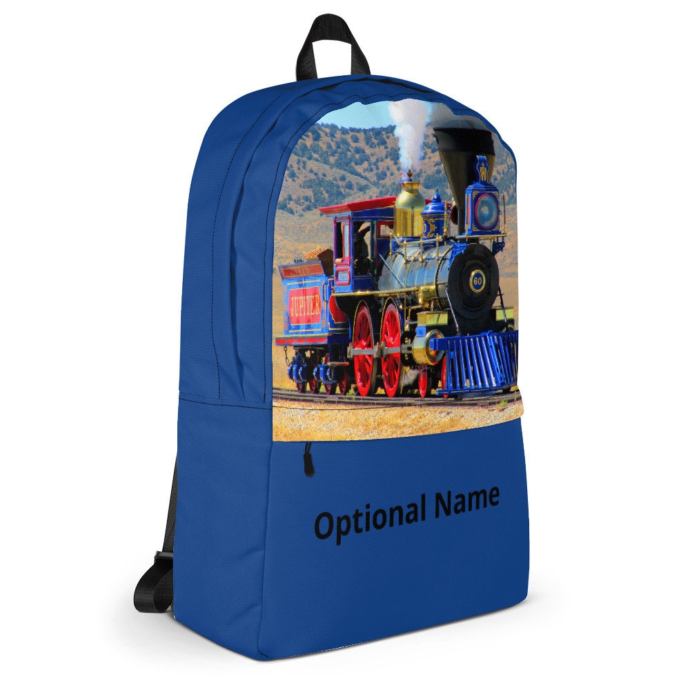 Train School Bag, Train Back Pack. Steam Train School Bag, Personalised ...