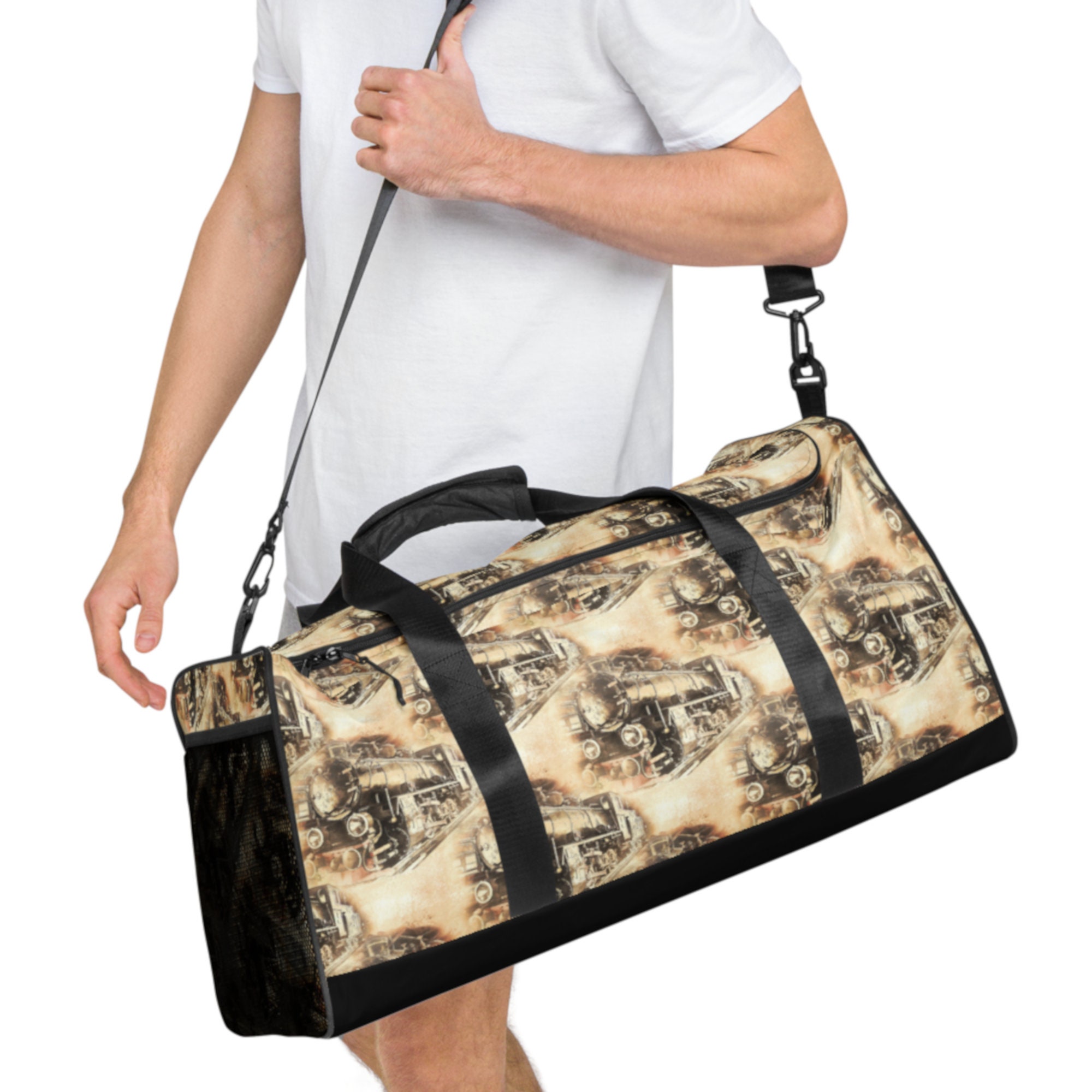 Steam Train Duffle Bag Steam Train Fan Gift Train Travel - Etsy