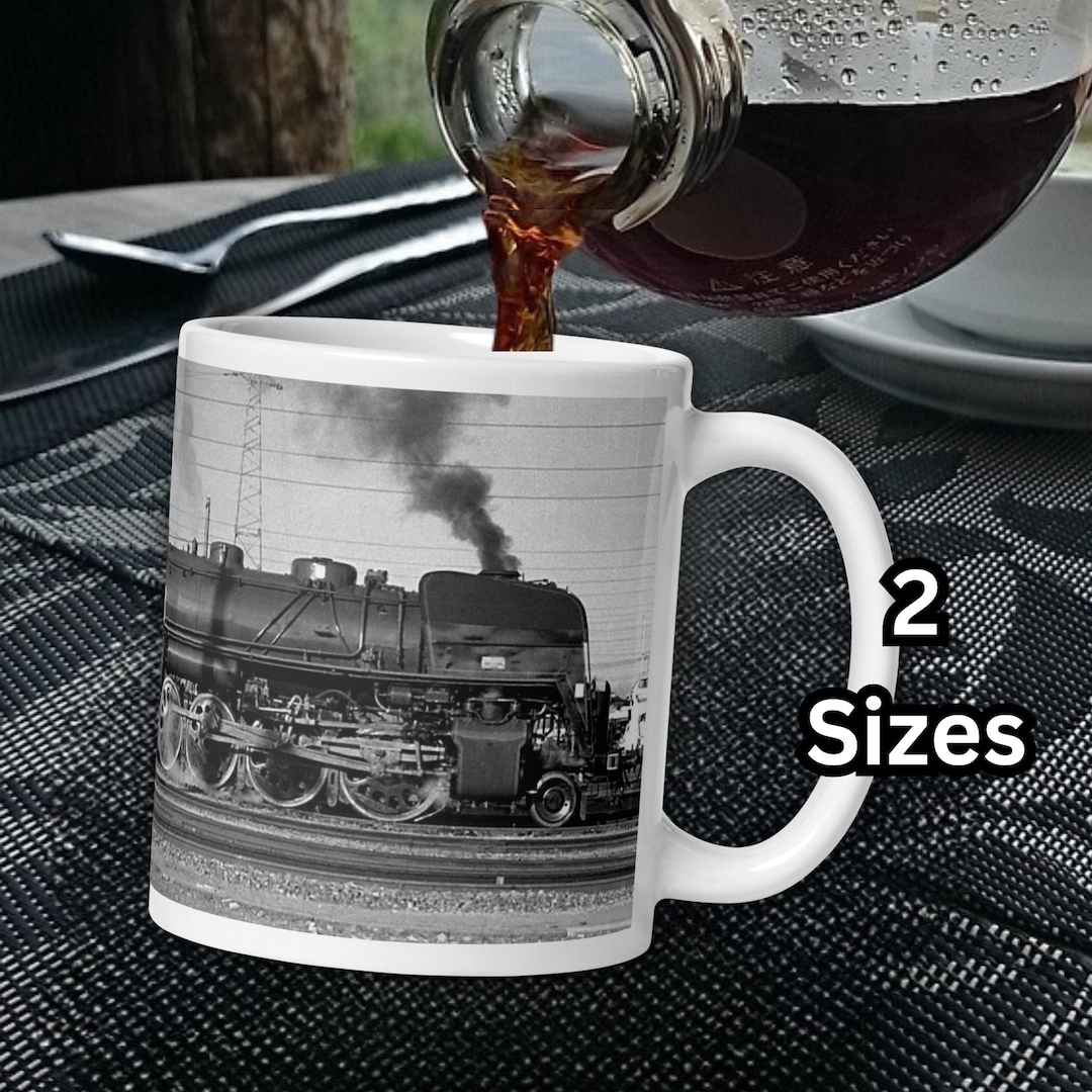 Steam Train Mug, Steam Engine Mug, Steam Locomotive Mug, Large Steam ...
