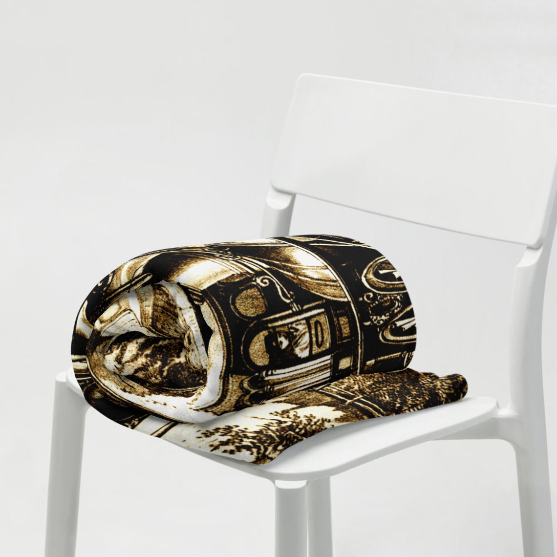 Vintage Steam Train, Throw Blanket 60 X 50, Train Fan Gift, Steam ...