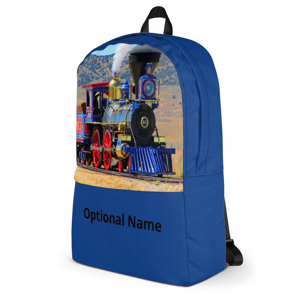 Train School Bag, Train Back Pack. Steam Train School Bag, Personalised ...