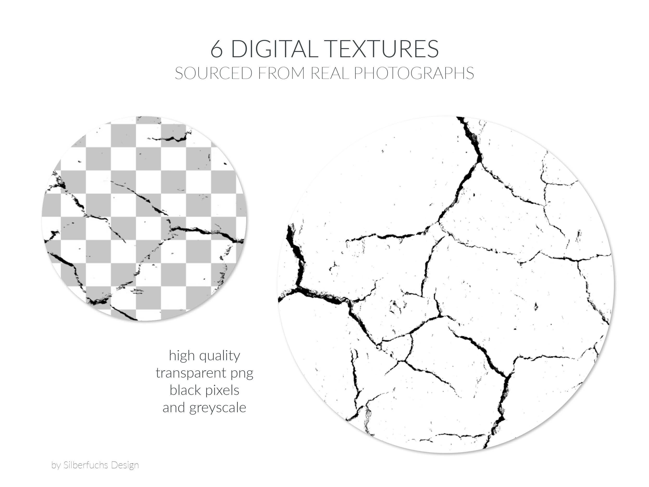 6 Overlay-textures Vol 10 for Photoshop, Transparent PNG for Grungy ...
