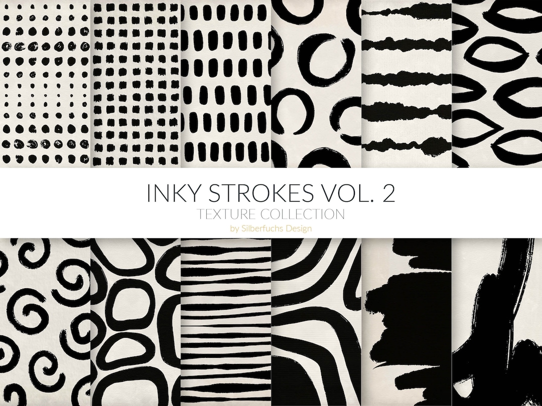 Inky Digital Textures A Versatile Pack of 12 Printable - Etsy