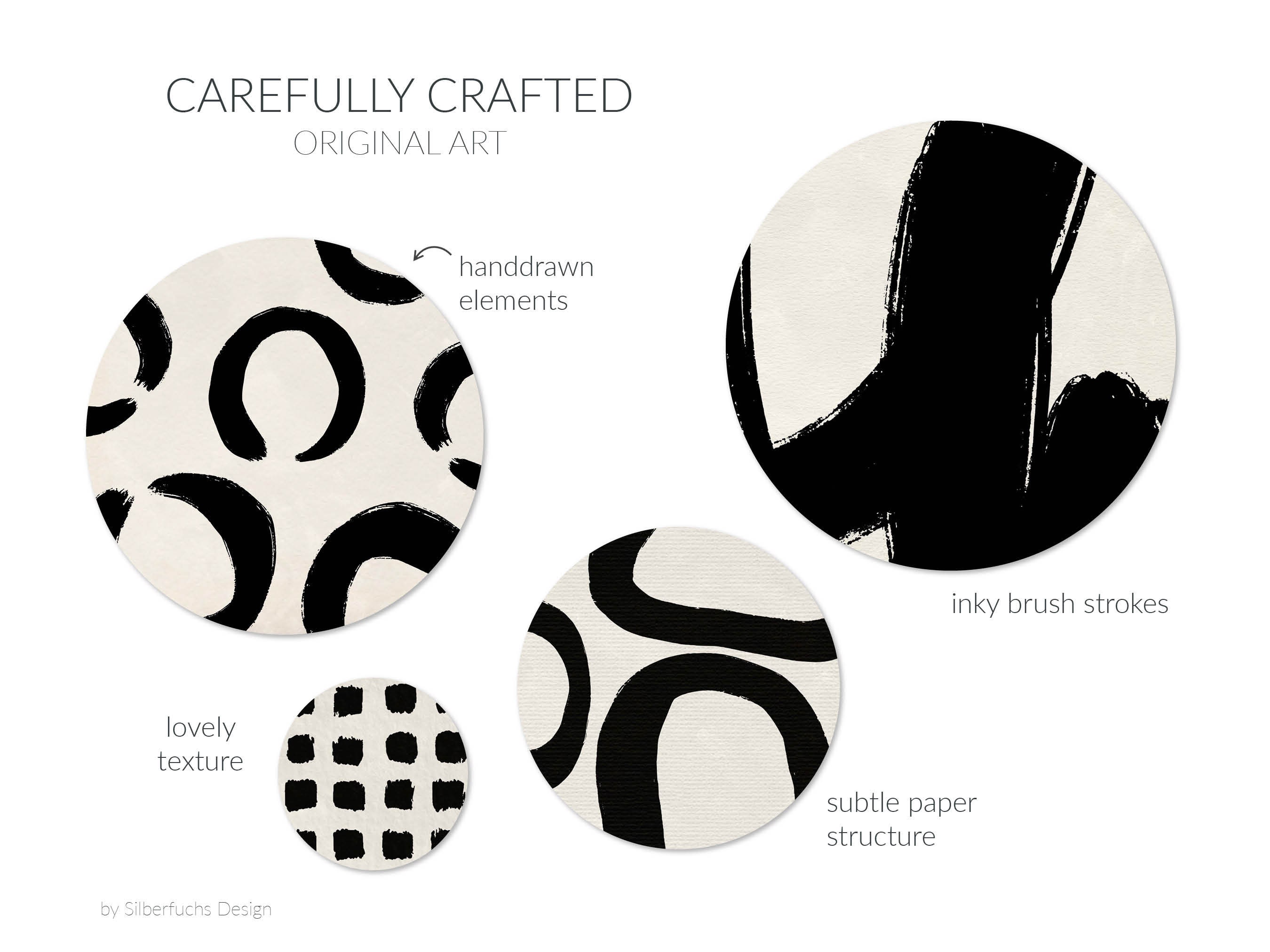 Inky Digital Textures A Versatile Pack of 12 Printable - Etsy