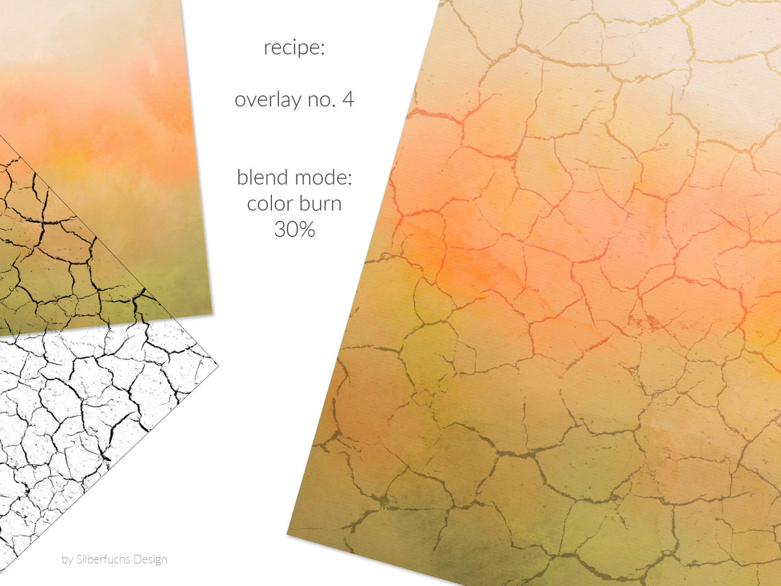 6 Overlay-textures Vol 10 for Photoshop, Transparent PNG for Grungy ...