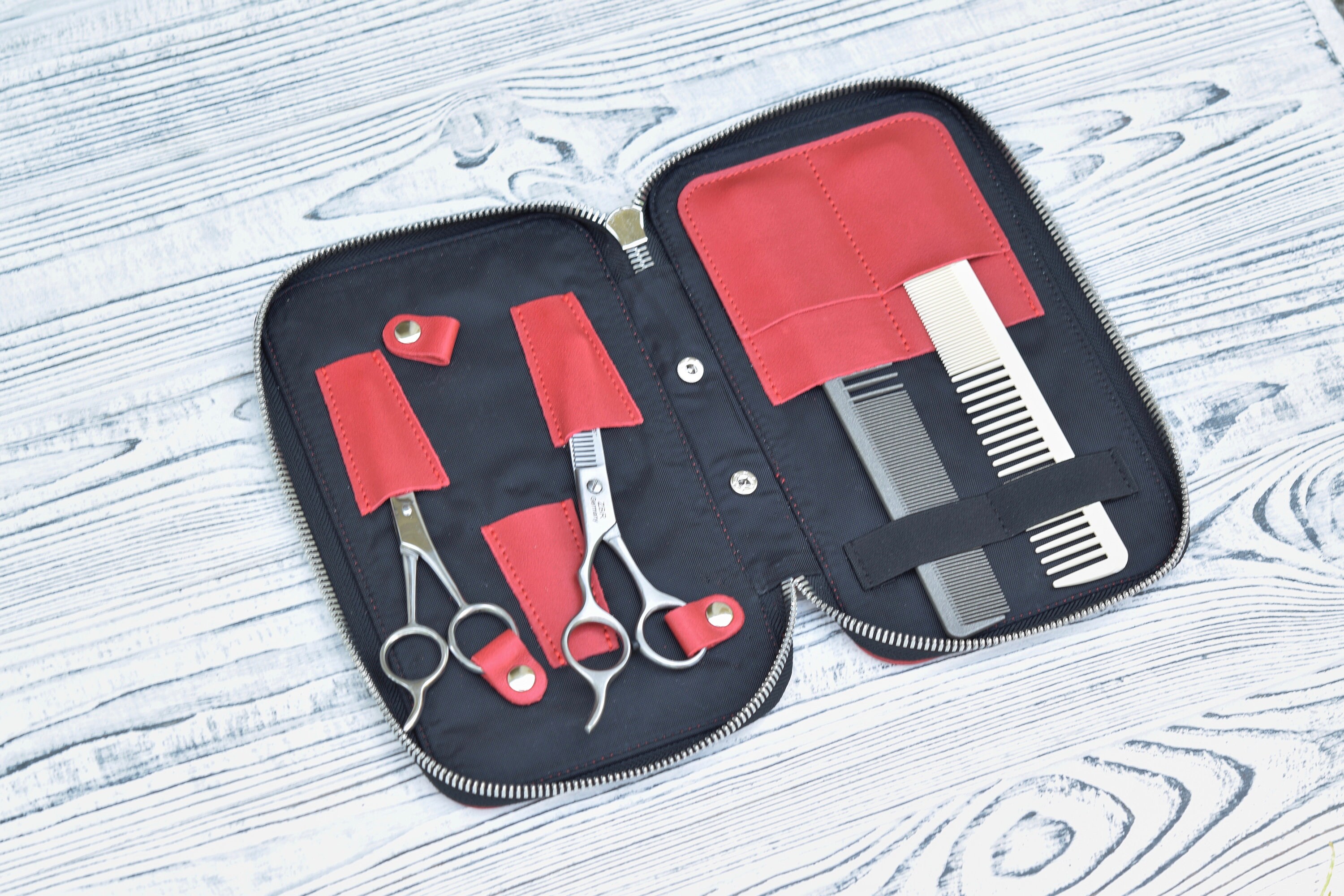 Hairdresser Leather Scissors Case Leather Tool Case for - Etsy