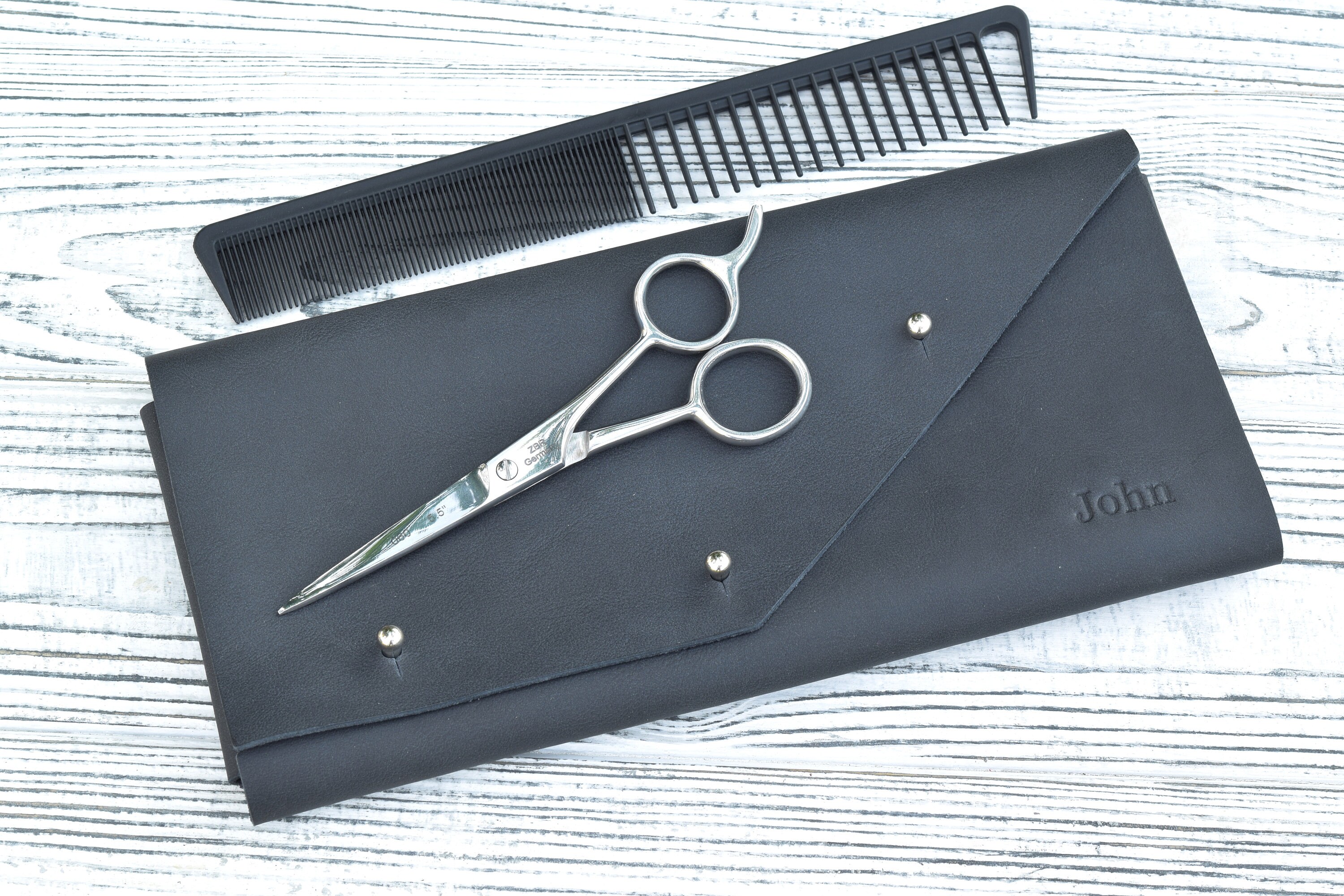 Personalized Leather Scissors Case Genuine Leather Tool Case | Etsy