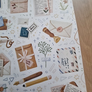 Sticker Sheet - Penpal | Journal Stickers, Calendar, Planner Stickers ...
