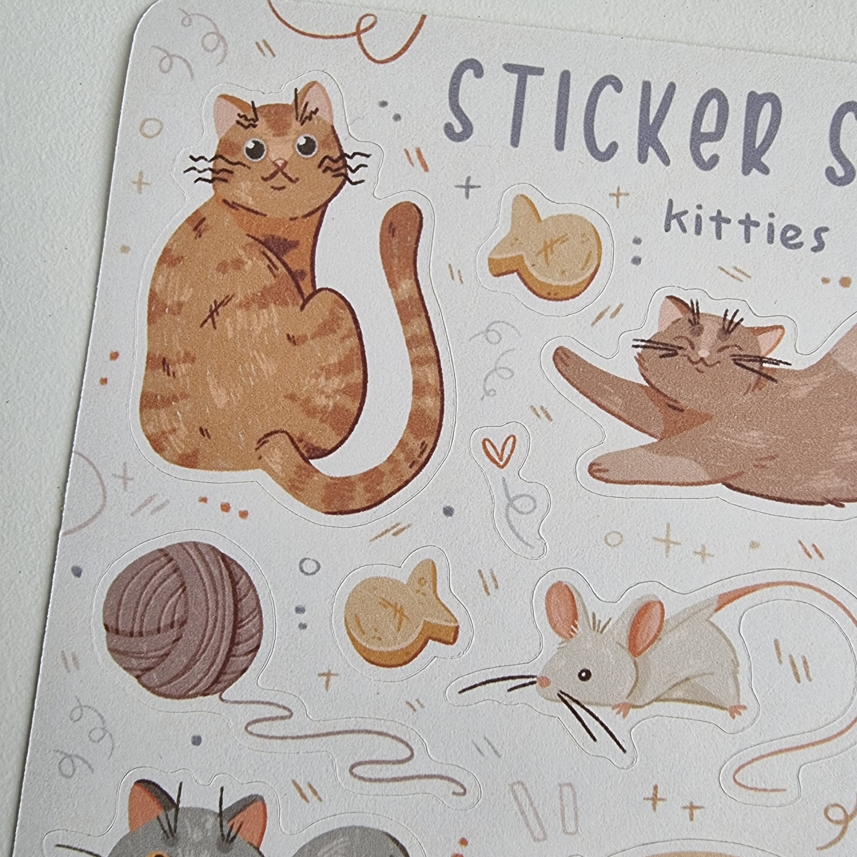 Embellishments Stickers Scrapbooking Little Cat Bullet Journal Sticker ...