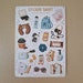 Sticker Sheet Travel Essentials Journaling Stickers for - Etsy