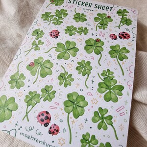 Sticker Sheet - Clover | Journal Stickers, Planner Stickers, Scrapbook ...