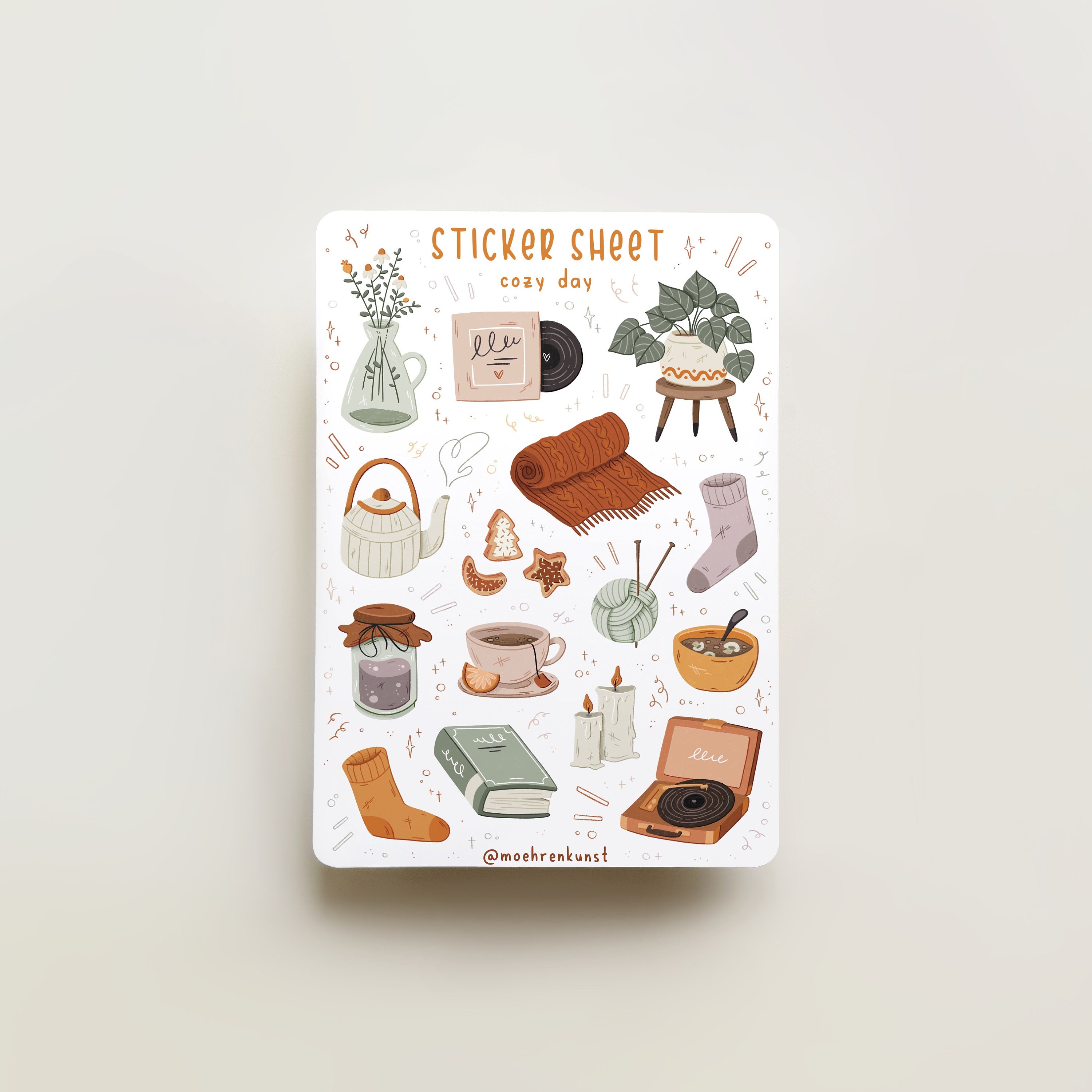 Bullet Journal Stickers Cosy Winter Sticker Pack CrafthouseByLidia ...