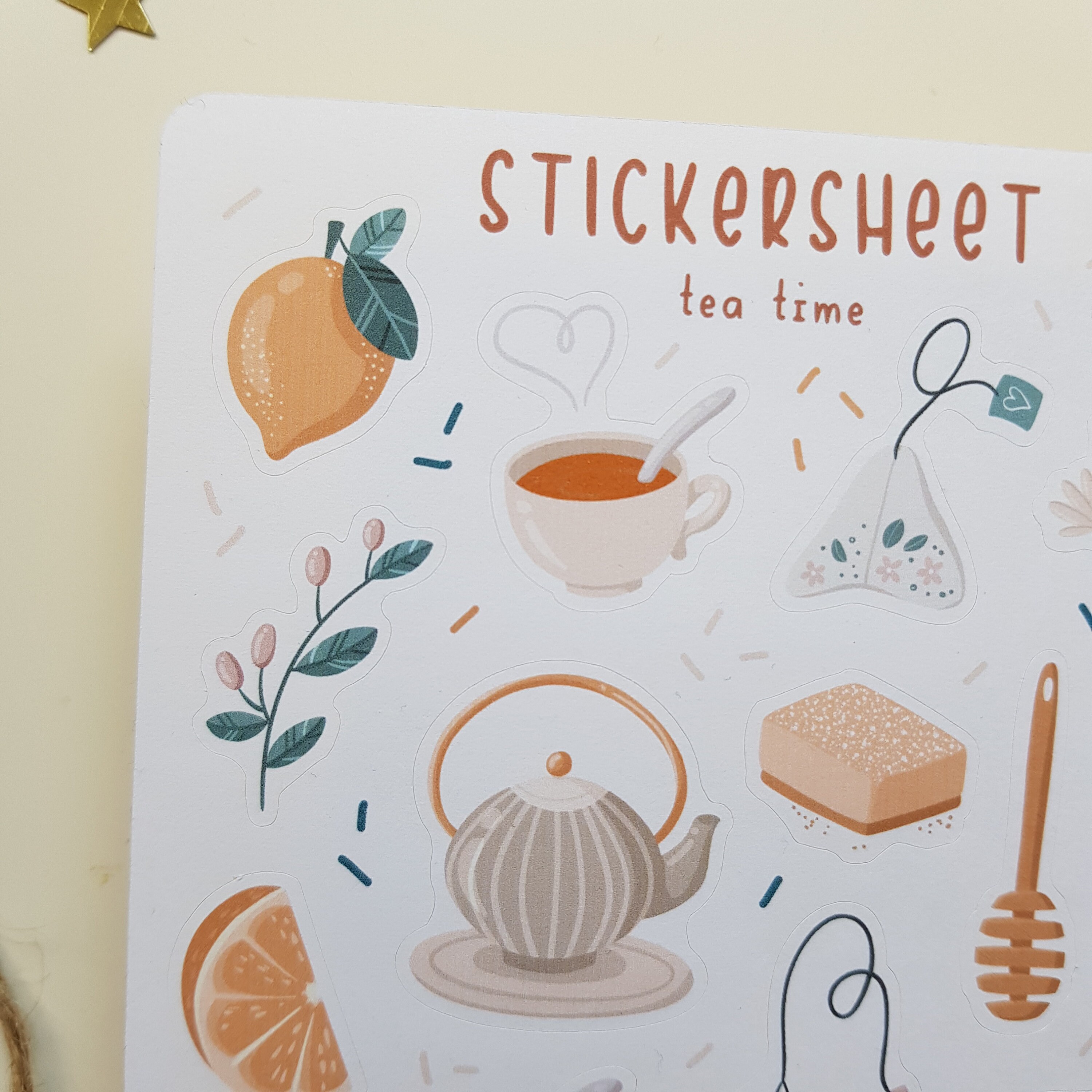 Planner Stickers Scrapbook Stickers Bullet Journal Stickers Tea Time ...