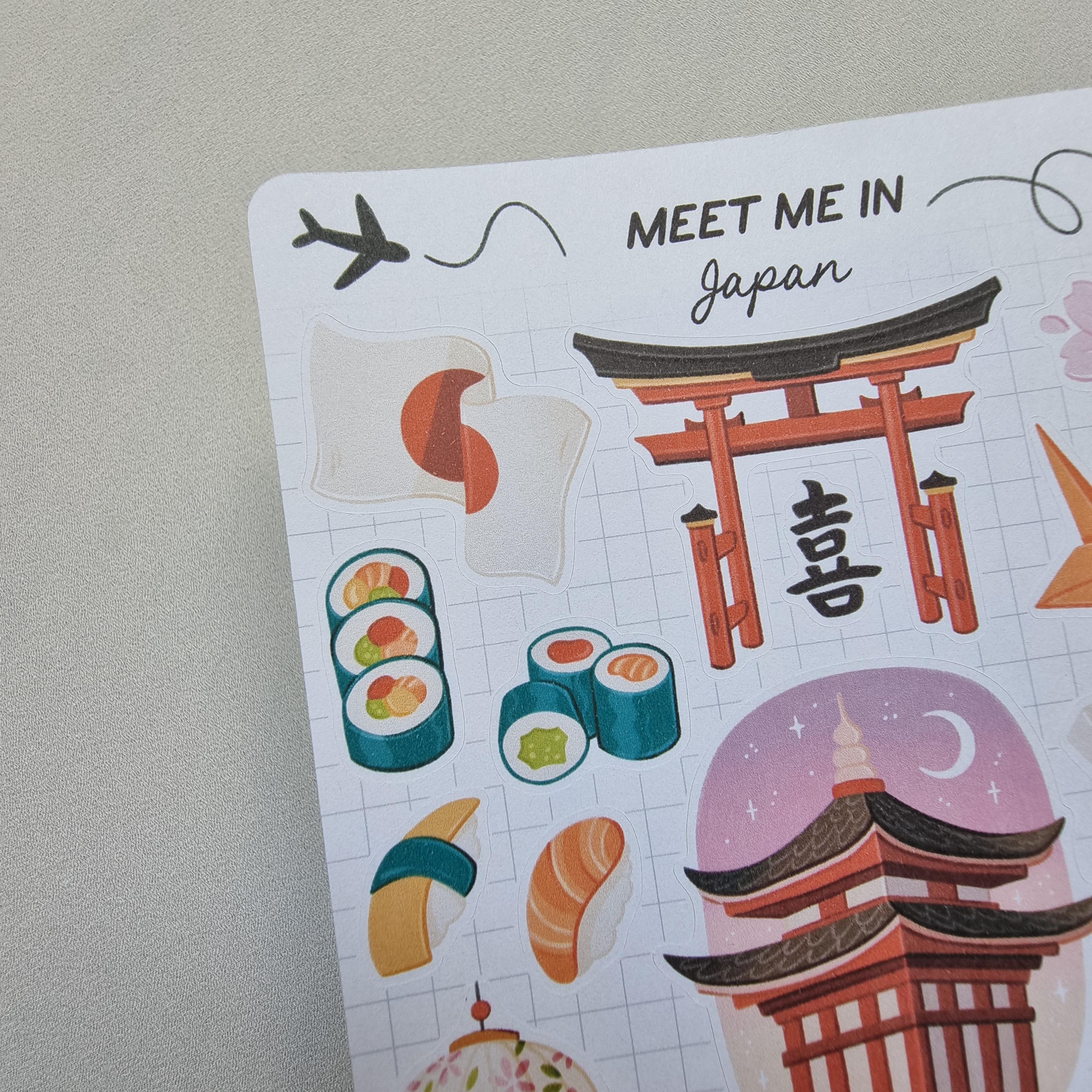 Meet Me in Japan | Journal Stickers, Calendar, Planner Stickers ...