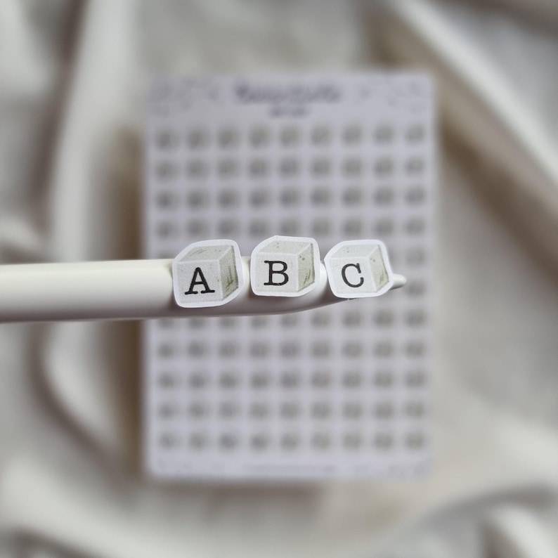 Essentials - ABC Dice | Journal Stickers, Calendar, Planner Stickers ...
