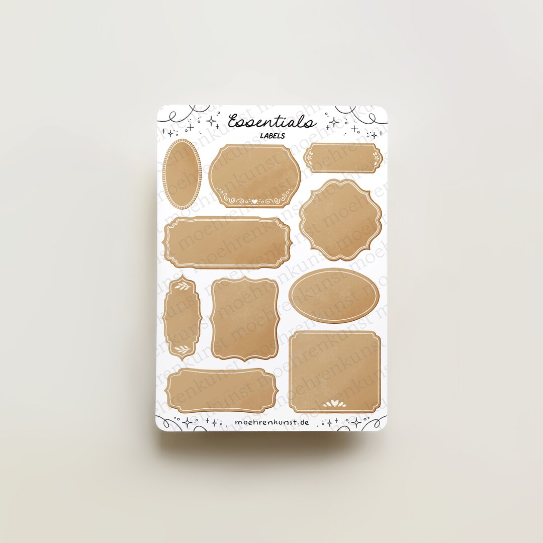 Essentials - Labels | Journal Stickers, Calendar, Planner Stickers ...