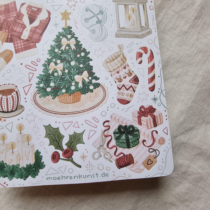 Sticker Sheet - Christmas Eve | Journal Stickers, Calendar, Planner ...