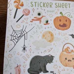 Sticker Sheet - Boo! | Journaling Stickers for Your Planner - Etsy