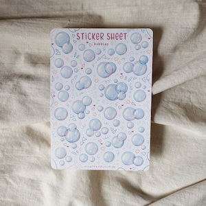 Sticker Sheet - Bubbles | Journal Stickers, Planner Stickers, Scrapbook ...