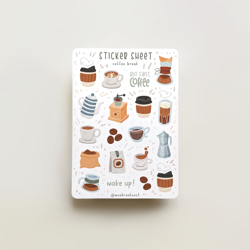 Coffee Stickers - Etsy