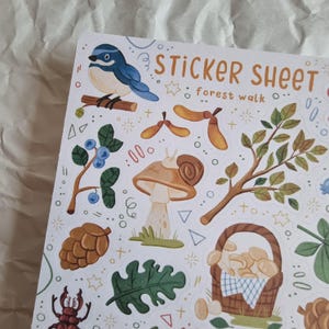 Sticker Sheet - Forest Walk | Journal Stickers, Calendar, Planner ...