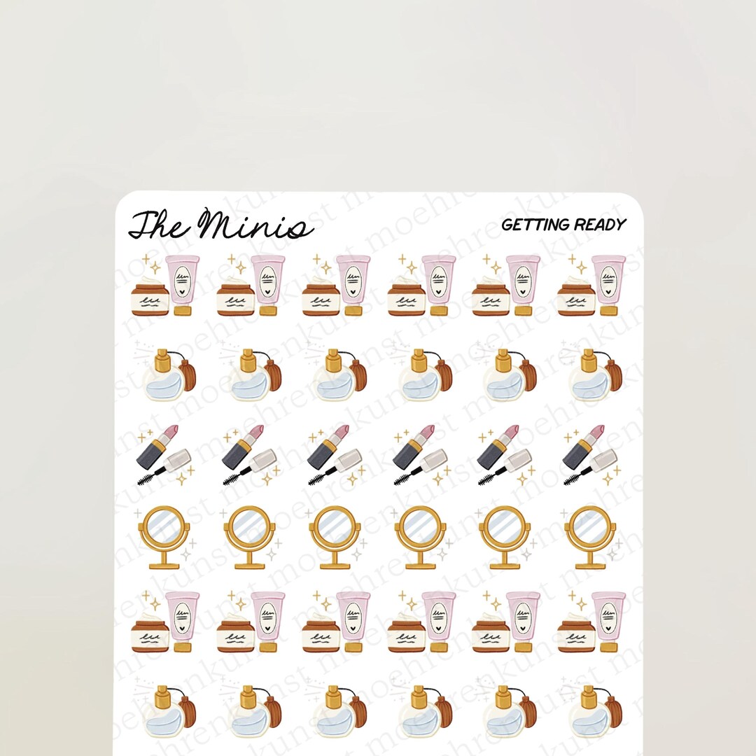 The Minis - Getting Ready | Journal, Calendar, Planner Stickers ...