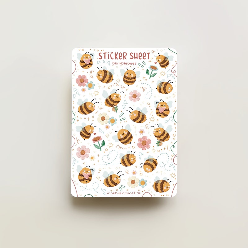 Bee Sticker - Etsy