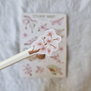 Sticker Sheet - Sakura | Journal Stickers, Planner Stickers, Scrapbook ...