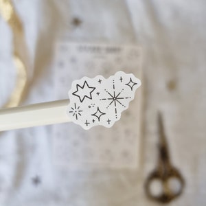 Sticker Sheet - Sparkles Black | Journal Stickers, Calendar, Planner ...