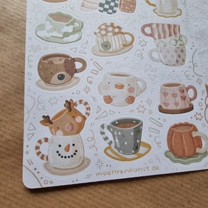 Sticker Sheet - Cute Mugs | Journal Stickers, Calendar, Planner ...