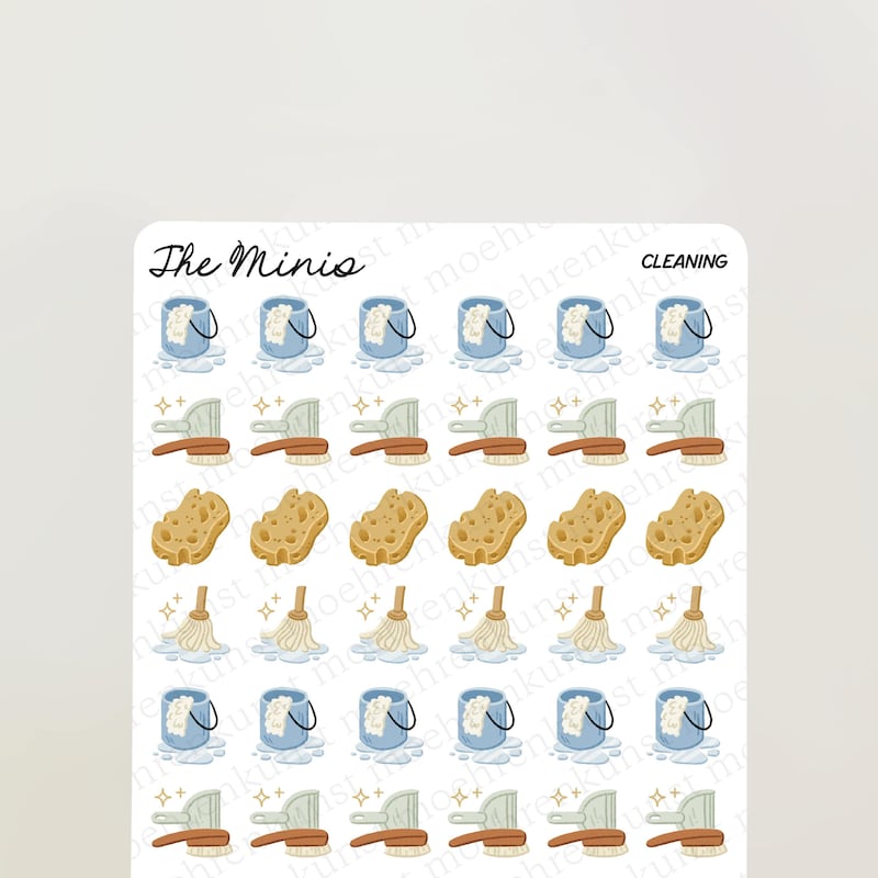 Cleaning and Household Stickers - Etsy