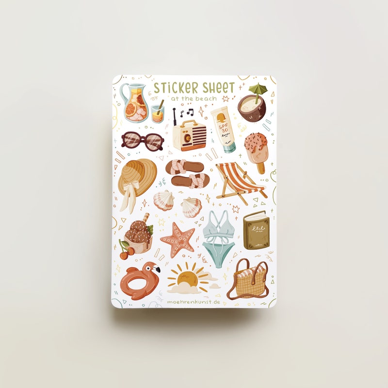 Summer Aesthetic Stickers - Etsy