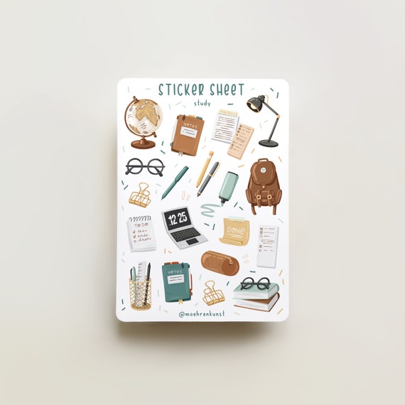Stickers, Labels & Tags planners Sticker cute stickers Weekdays for 1 ...