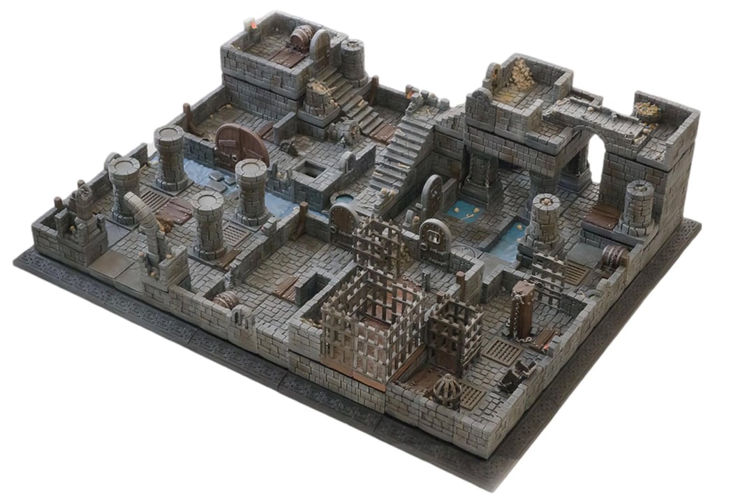 Dnd Modular Dungeon Terrain Dnd Terrain STL 3D Printable Modular ...