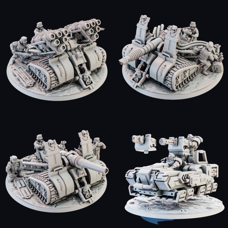 Sci-fi Miniatures STL 3D Printable Proxies Wargame 3D Print Files 3D ...