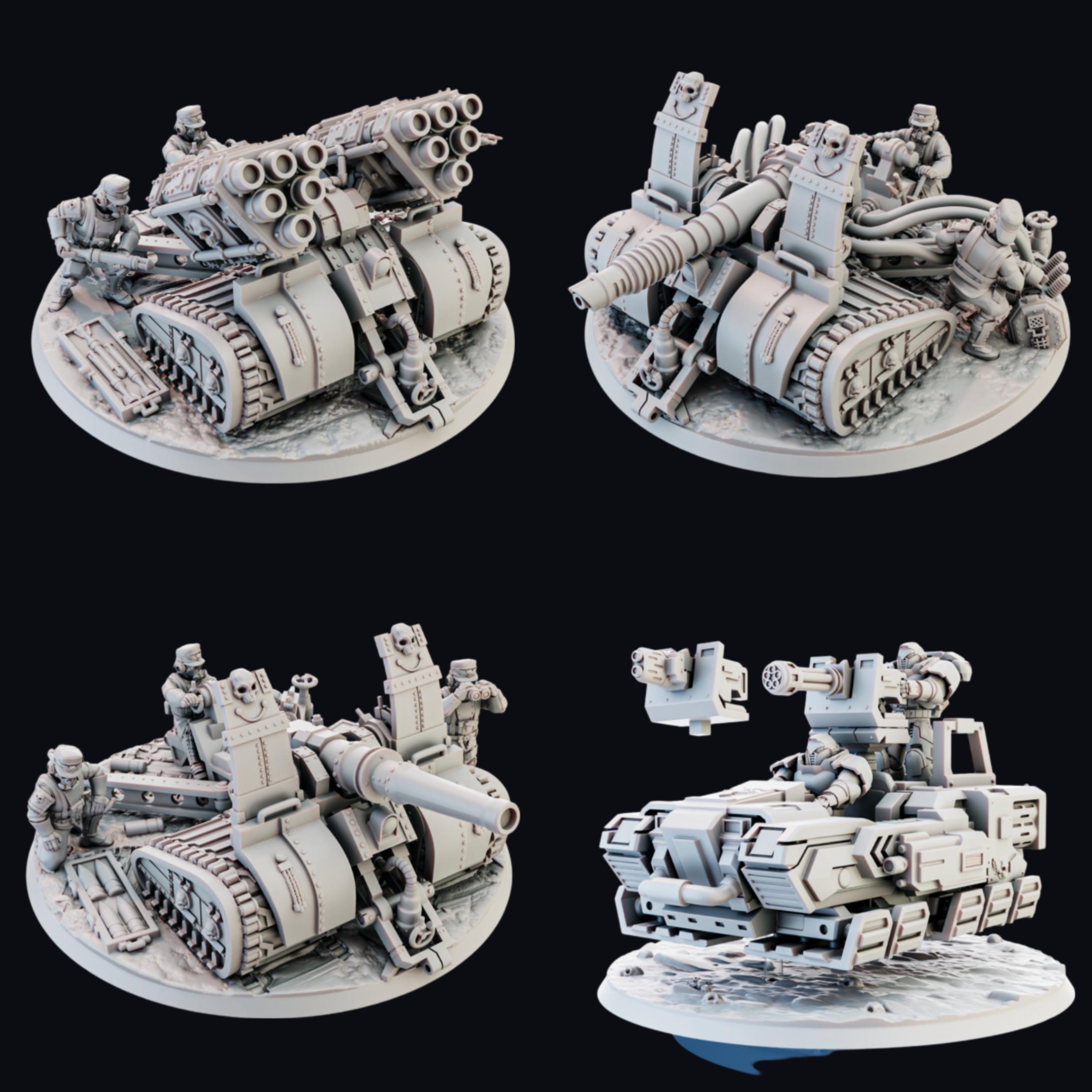 Sci-fi Miniatures STL 3D Printable Proxies Wargame 3D Print Files 3D ...