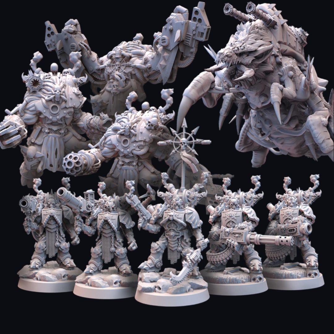 Sci-fi Miniatures STL Desert Scavengers Vol II 3D Printable Proxies ...